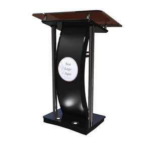 Púlpito 1170 Black em Acrílico para Igrejas e Eventos